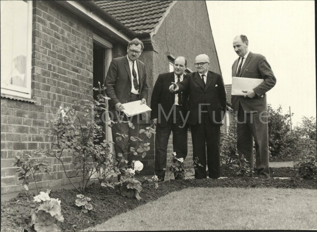 Eston UDC., judging best kept council house garden - My Town My Future
