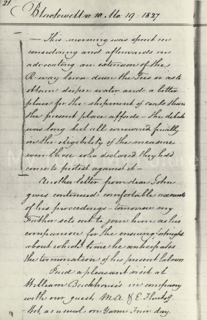 Joseph Pease Document (1827) - My Town My Future