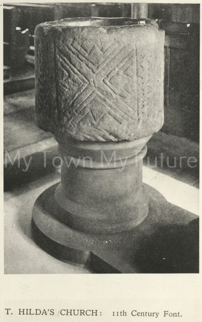 St. Hilda's Church - 11th Century Font - My Town My Future