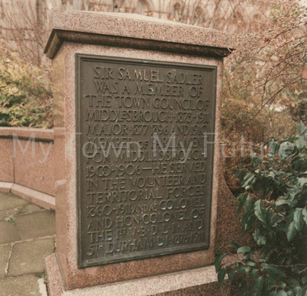 Sir Samuel Sadler Statue Victoria Square - My Town My Future